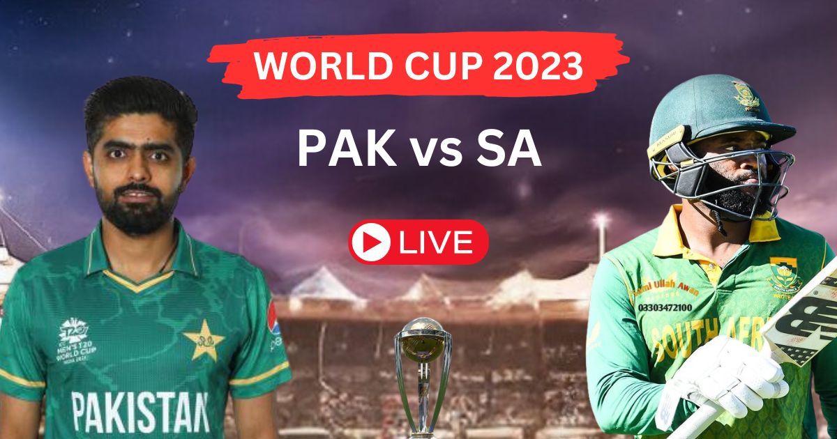 Live Pak Vs Sa Icc Cricket World Cup 2023 26th Match Crickate